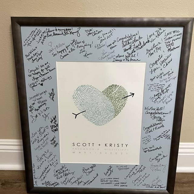 Contemporary Wedding Guestbook Idea for Modern Couples made with Your ...